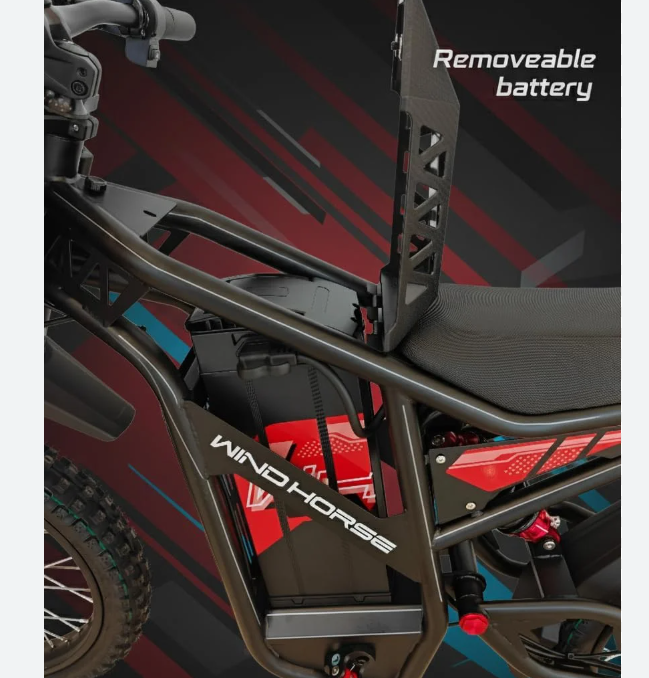 Windhorse Y1 Electric Dirt Bike Best Mid Ranger With 60V 35Ah- Removab ...