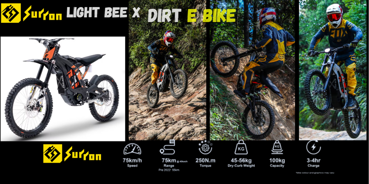 SURRON LIGHT BEE X Electric Dirt Bike 60v 100km Range 75km/h Speed Off ...