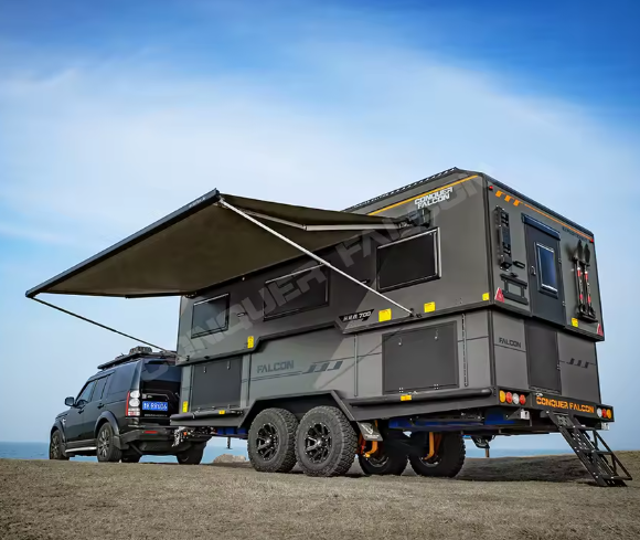 Luxury Aluminium Offroad Family Caravan Trailer Hard Top Lift for Camp ...